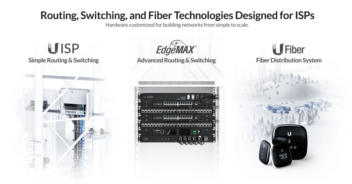 Ubiquiti | UISP | 专为 ISP 设计的路由、交换以及光纤技术